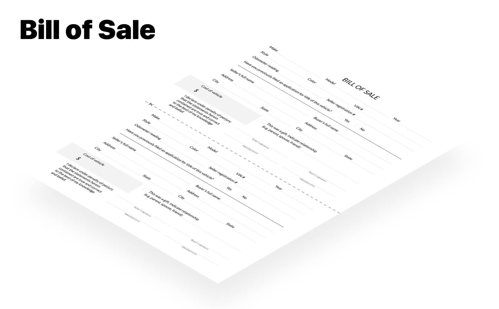Informasi Tentang Pin On Bill Of Sale Form Layarkaca21